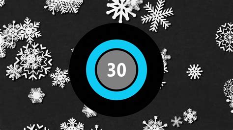 Snowflake 30 Second Countdown Timer Game Timer LOFI Jingle Bells