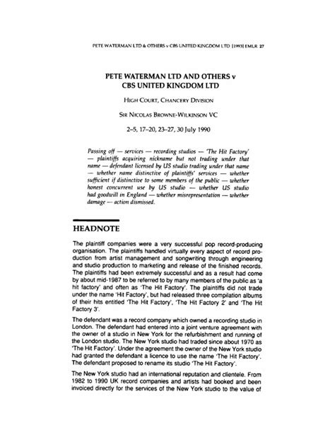 1993 E M L R 27 Pdf Equity Law