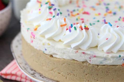 No Bake Funfetti Cheesecake Recipe Food Fanatic