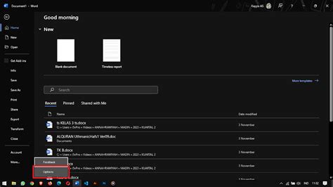 Cara Mengaktifkan Mode Gelap Dark Mode Di Microsoft Office Word Kaconk