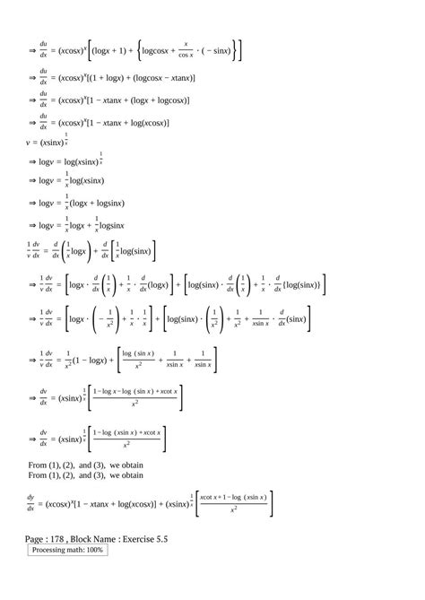 NCERT Solutions For Class Maths Chapter Continuity And Differentiability Question Answer