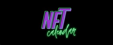Nft Calendar Drops Amy J Sherrell