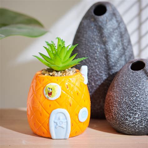 Spongebob Squarepants Pineapple Faux Succulent Planter Boxlunch
