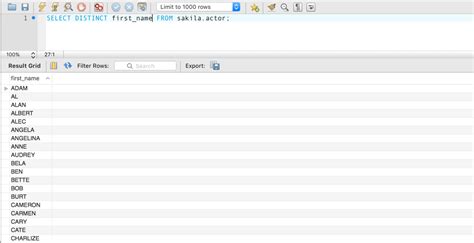 SQL Select Distinct Statement