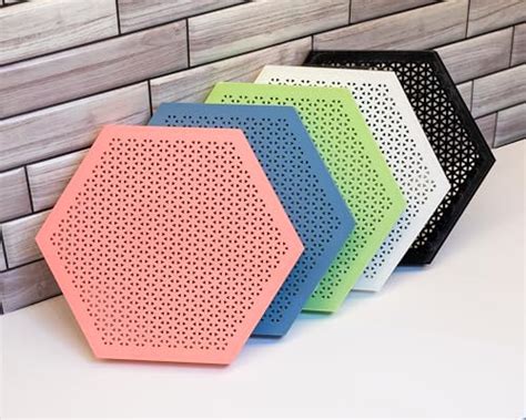 Enamel Pin Board Display For Pin Collectors Hexagon Wall Mount Ena