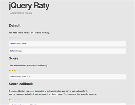 Jquery星星打分插件鼠标滑过星星评分效果