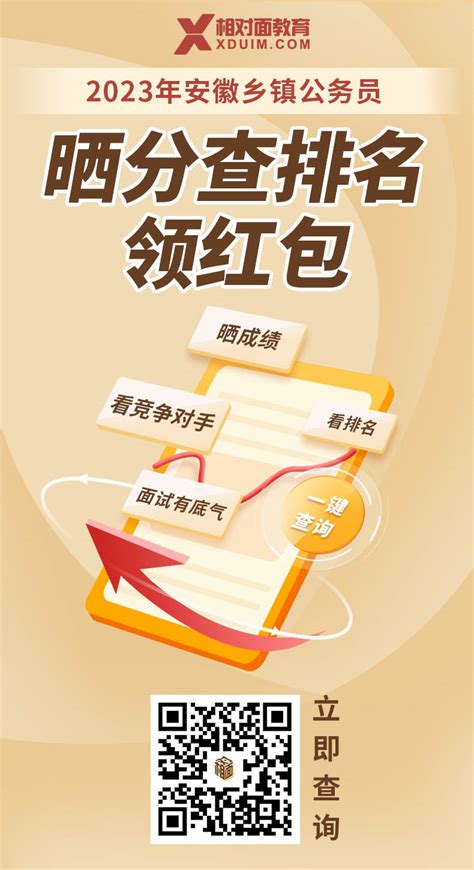 2023年安徽乡镇公务员成绩查询入口安徽相对面教育安徽相对面教育