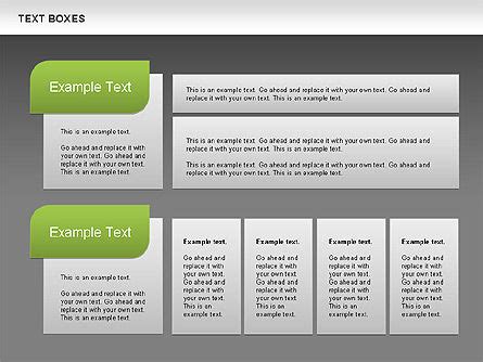Text Boxes With Marks Collection Presentation Template For Google Slides And PowerPoint