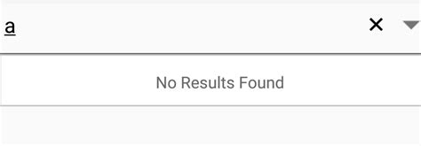 No Result Found Text In Syncfusion Sfcombobox Control For Xamarin Android