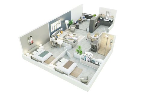 D Reunion plan de vente axonométrie promotion immobilière D phi