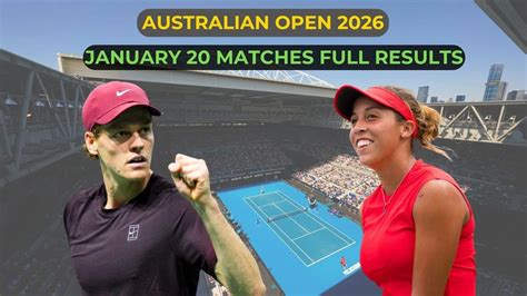 Australian Open 2026 Day 3 Round Up Sinner Keys Advance To Round 2