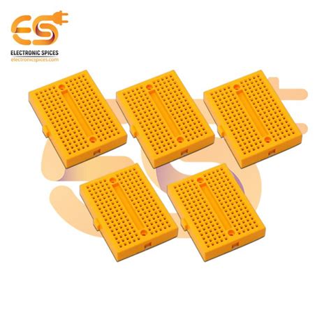 Buy Syb 170 Yellow Color 170 Points Mini Solderless Breadboard For