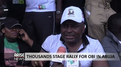 Massive Crowd March For Peter Obi In Abuja Arise News