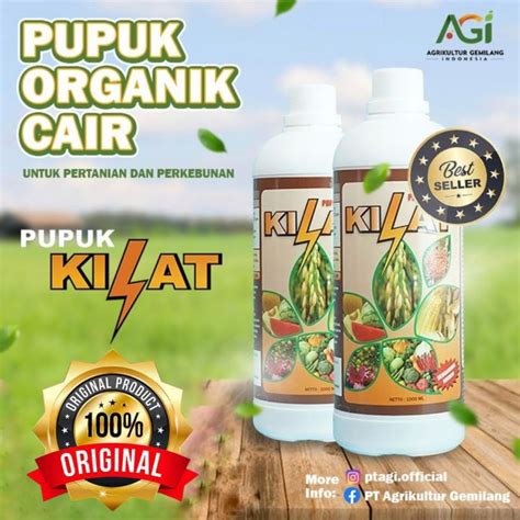 Jual Pupuk Organik Kilat 1000 Ml Pupuk Kilat Hormon Kilat 500 Ml