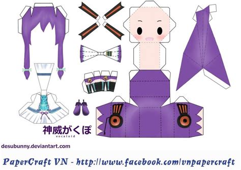 Printable Hatsune Miku Papercraft Printable Papercrafts Printable Papercrafts