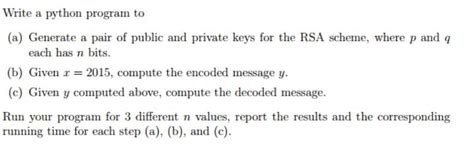 Solved Write A Python Program To A Generate A Pair Of Chegg Com