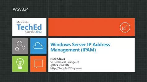 Ppt Windows Server Ip Address Management Ipam Powerpoint
