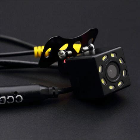 Caméra de recul HD CCD 8 LED Vision nocturne 170 Mini caméra de recul
