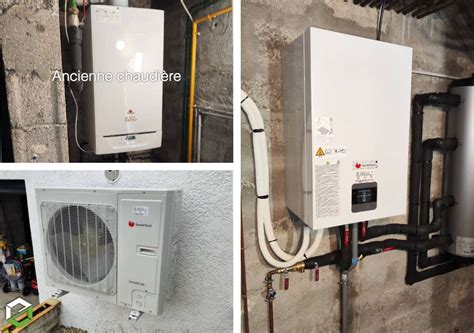 Pose d une pompe à chaleur hybride gaz Saunier Duval Entreprise Pro