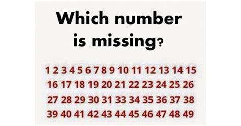 Will You Be The First Person To Spot The Missing Number In Latest Viral