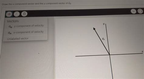 Solved Draw The X Component Vector Of 1 M Vectors Ir X