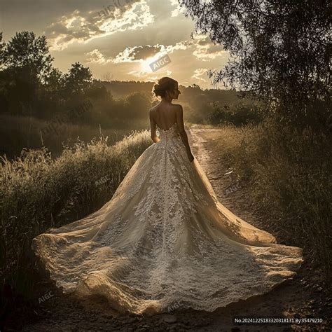 Ai创作图婚纱照背影 礼服背影 婚纱背影 夕阳美女背影 背影礼服女孩 长裙背影 新娘背影 黄昏下的背影 夕阳下的背影 新人背影 露背婚纱 逆光下的唯美 金色短婚纱 礼服远离尘嚣 流金背影