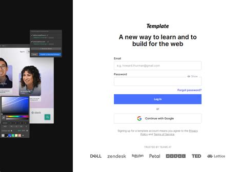 Webflow University Log In Free Webflow Component