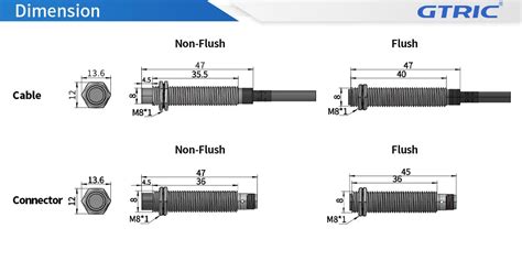 M8 Long Distance Inductive Proximity Sensor Gtric