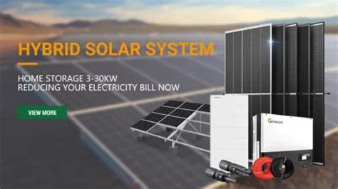 Battery Energy Storage System 8kw 10kw 12kw Hybrid Solar Power System