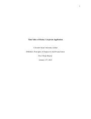 Module 4 Critical Thinking FIN300 1 Doc 1 Time Value Of Money