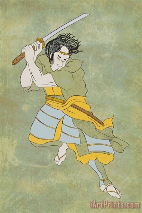 Collection 10 Samurai Warrior With Katana Sword Fighting Stance