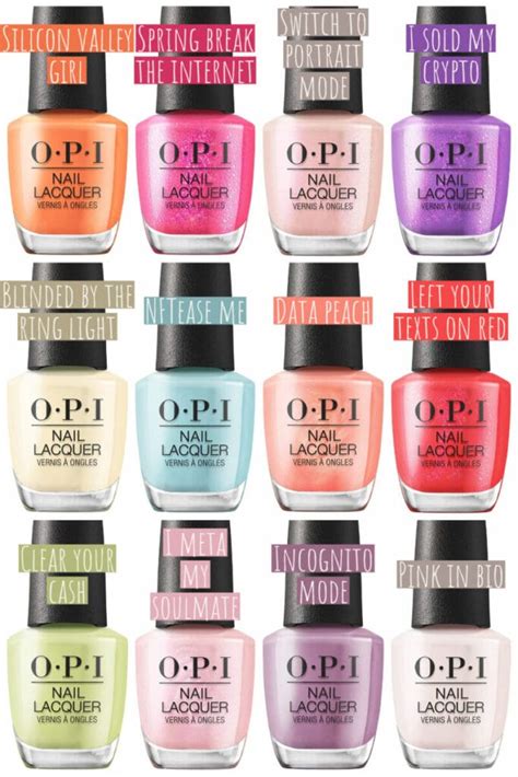 Opi Spring 2023 Me Myself And Opi Noae Nails