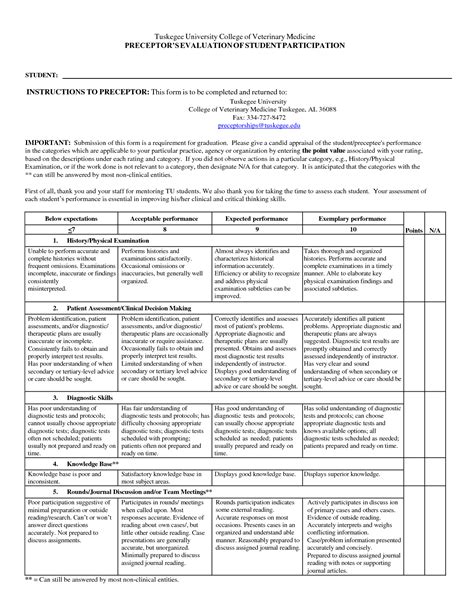 Solution Preceptor Evaluation Of Student Performance2020 2021 Studypool