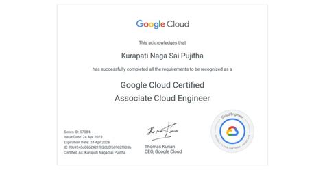 Pujitha Kurapati On Linkedin Associate Cloud Engineer • Kurapati Naga