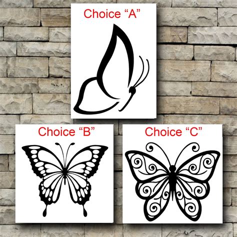 Butterfly Vinyl Decalbutterfliestribal Butterflycar Etsy