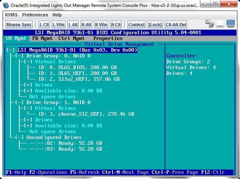 Bios 구성 유틸리티를 사용하여 부트 가능한 논리 드라이브 만들기 Oracle® Storage 12gbs Sas Pcie