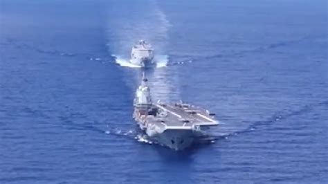 万吨大驱延安舰编队协同防空训练所有人澎湃新闻 The Paper