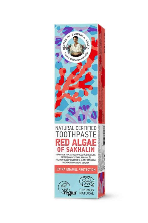Grandmother Agafia Toothpaste Set 3x85g Red Algae Formula Natural