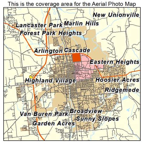 Aerial Photography Map Of Bloomington In Indiana