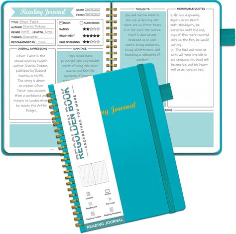 Regolden Book Reading Journals For Book Lovers Book Journal Reading