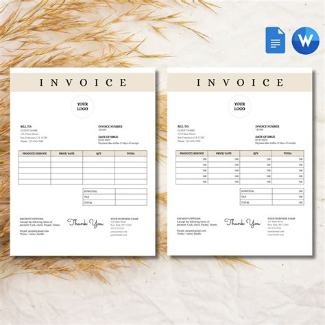 Invoice Template Word Invoice Template For Small Business Invoice