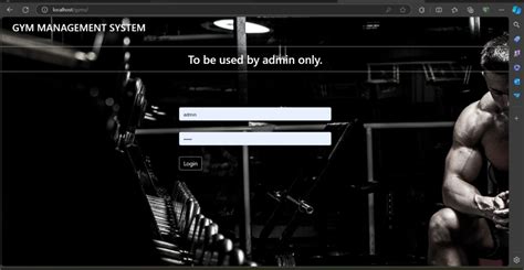 Gym Management System In Php Free Source Code