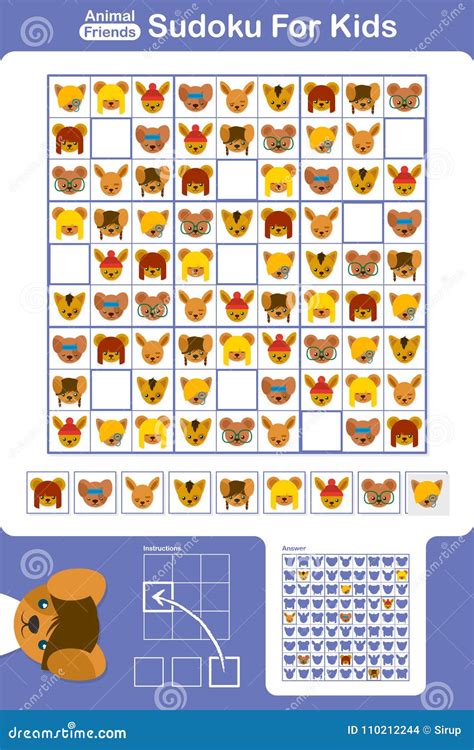 3x3 Puzzle Grid Vector Template Square Cell Table Sudoku Graphic