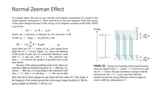 Zeeman Effect Normal And Anomalous Zeeman Effect PDF