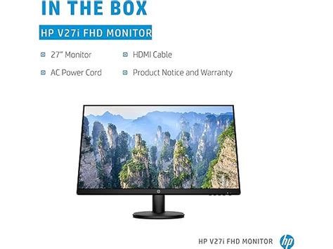 HP V27i FHD Monitor 27-inch Diagonal Full HD Monitor
