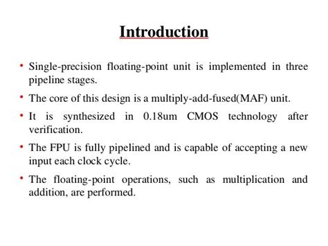 Floating Point Units