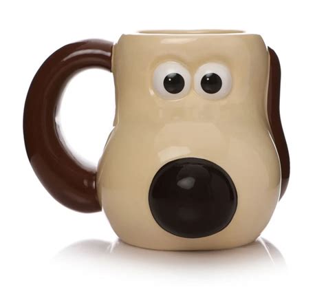 OFFICIAL WALLACE AND GROMIT GROMIT 3D SHAPED COFFEE MUG CUP NEW IN GIFT