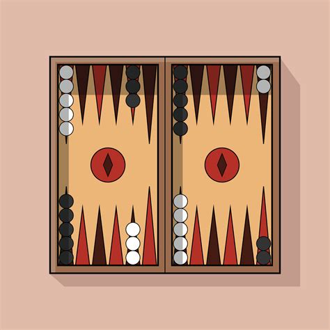 The Illustration Of Backgammon Game 28583828 Vector Art At Vecteezy