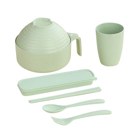 Honeeladyy Microwave Ramen Cooker Set Quick Ramen Bowl Set Microwave