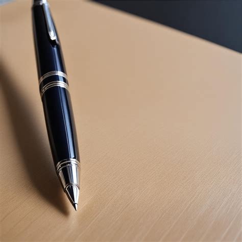 Premium Photo Pen Put On The Table
